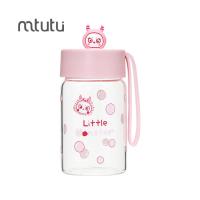 China 250ml High Borosilicate Personalized Glass Water Bottle for sale
