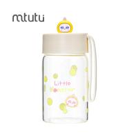 China Creative 250ml Apricot Personalized Glass Water Bottle for sale