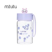 China OEM High Borosilicate Personalized Glass Water Bottle for sale