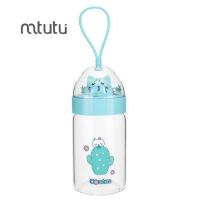 China Easy Cleaning Transparent 180g Pretty Glass Water Bottle for sale
