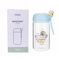 China 280ml High Borosilicate Glass Children'S School Water Bottles for sale