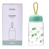 China Water Bottle Collection,Personalized Glass Water Bottle / Green for sale