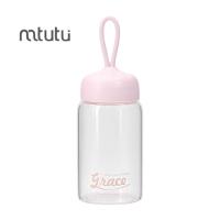 China Mtutu Lightweight 155g Eco Friendly Glass Water Bottles for sale