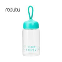 China Frosted Texture Silica Gel Personalized Glass Water Bottle for sale