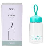 China Frosted Texture Silica Gel Personalized Glass Water Bottle for sale