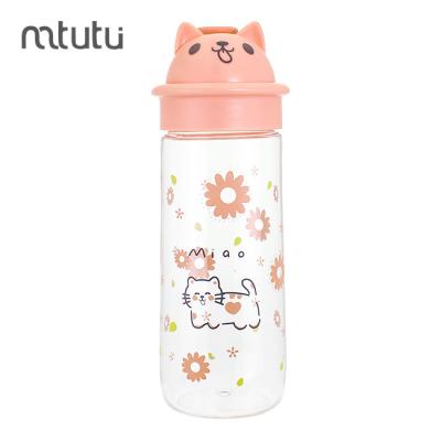 China 500ml 107g Reusable Plastic Water Bottle Cartoon For Kids for sale