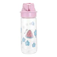 China 500ml Silicon Handle Cartoon Reusable Water Bottle for sale
