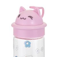 China 500ml Silicon Handle Cartoon Reusable Water Bottle for sale