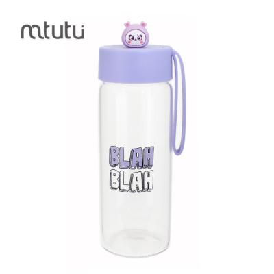 China ODM Creative Rope 380ml Eco Glass Water Bottle for sale