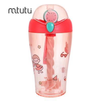 China Red 15.5oz Stirring Water Bottle Customized Logo for sale