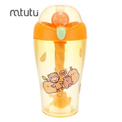 China Personalized Stirring Water Bottle With Funny DIY Sticker for sale