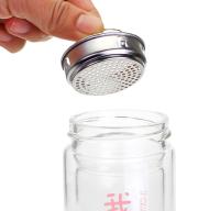China Personalized High Borosilicate Glass Water Bottle Custom Logo for sale