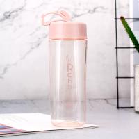 China Eco Friendly 400ml Pink plastic sports bottles Silica Gel Sealing Ring for sale
