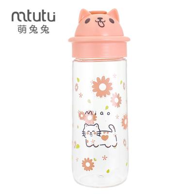 China 500ml 107g Plastic Cartoon Reusable Water Bottle Gifts For Kids for sale