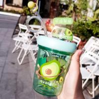China Healthy Kids 0.39L Plastic Water Bottle With Straw for sale