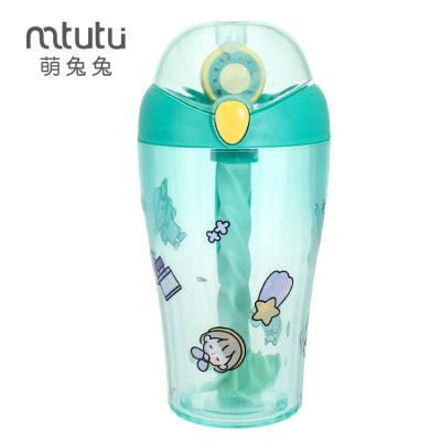 China 15.5oz 460ml Plastic Stirring Water Bottle With DIY Sticker for sale