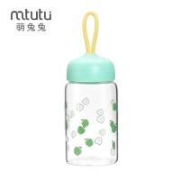 China Eco Friendly High Borosilicate Personalized Glass Water Bottle With Printing Flower for sale