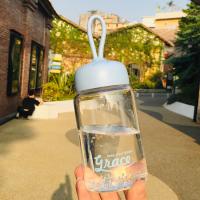 China Lightweight 155g 280ml Personalized Glass Water Bottle for sale
