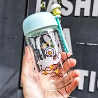 China Round Mouth 280ml Children'S School Glass Water Bottles for sale