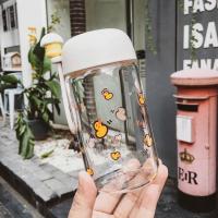 China Round Mouth 280ml Children'S School Glass Water Bottles for sale
