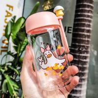 China Round Mouth 280ml Children'S School Glass Water Bottles for sale