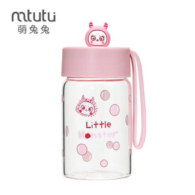 China Classy Promotional 250ml Capacity Personalized Glass Water Bottle for sale