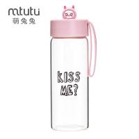 China OEM Transparent 380ml Personalized Glass Water Bottle for sale