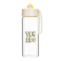 China OEM Transparent 380ml Personalized Glass Water Bottle for sale