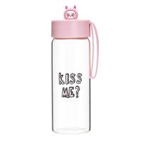 China OEM Transparent 380ml Personalized Glass Water Bottle for sale