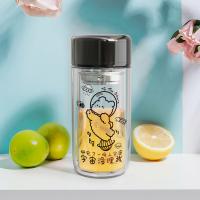 China Unisex Double Walled 9oz Personalized Glass Water Bottle for sale