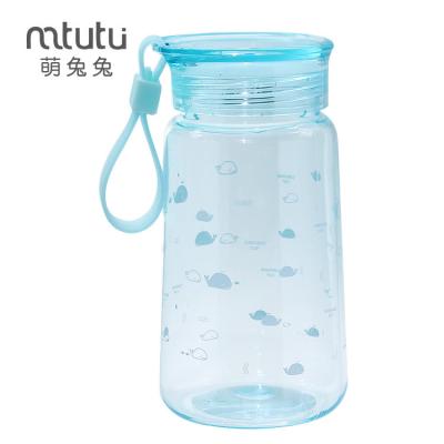 China Blue Transparent Food Grade PC Portable Water Bottles for sale