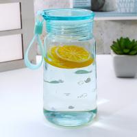 China Blue Transparent Food Grade PC Portable Water Bottles for sale