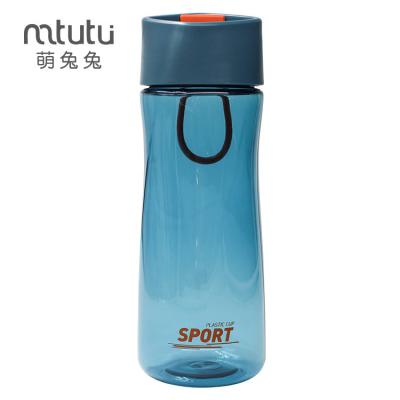 China OEM ODM Portable Plastic Drink Bottles With Silicon Rope Handle for sale