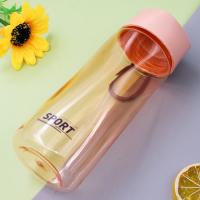 China OEM ODM Portable Plastic Drink Bottles With Silicon Rope Handle for sale