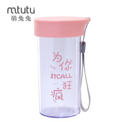 China Easy To Carry BPA Free 400ml PC AS Portable Water Bottles for sale
