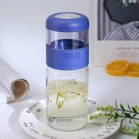 China 250ml Capacity 210g Personalized Glass Water Bottle For Tea for sale