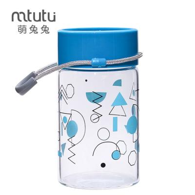 China Practical Personalized Glass Water Bottle 250ml 9oz Capacity for sale