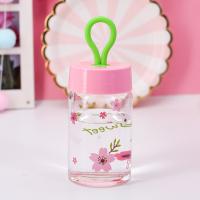 China Personalized Glass Water Bottle With Eco Friendly Flower Printing for sale