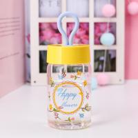 China Personalized Glass Water Bottle With Eco Friendly Flower Printing for sale