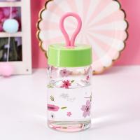 China Personalized Glass Water Bottle With Eco Friendly Flower Printing for sale