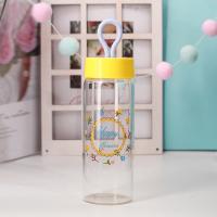 China 420ml Personalized Glass Water Bottle With Simple Fashionable Handle for sale