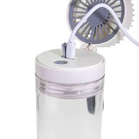 China Plastic Portable Water Bottles With Fan 400ml 14oz Capacity 220g for sale