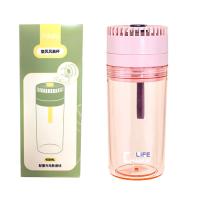 China Plastic Portable Water Bottles With Fan 400ml 14oz USB Rechargeable for sale