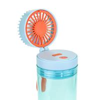 China Plastic Portable Water Bottles With A Small Fan For Home Office Outdoor for sale