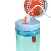 China Plastic Portable Water Bottles With A Small Fan For Home Office Outdoor for sale