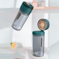China Plastic Portable Water Bottles With Fan 3 Different Speed Wind for sale