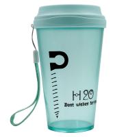 China Plastic Portable Water Bottles 450ml 15OZ Capacity Food Grade AS Material for sale