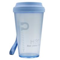 China Plastic Portable Water Bottles 450ml 15OZ Capacity Food Grade AS Material for sale