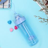China Plastic Portable Water Bottles With Fish Tea Filter 400ml Capacity for sale