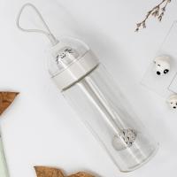 China Plastic Portable Water Bottles With Fish Tea Filter 400ml Capacity for sale